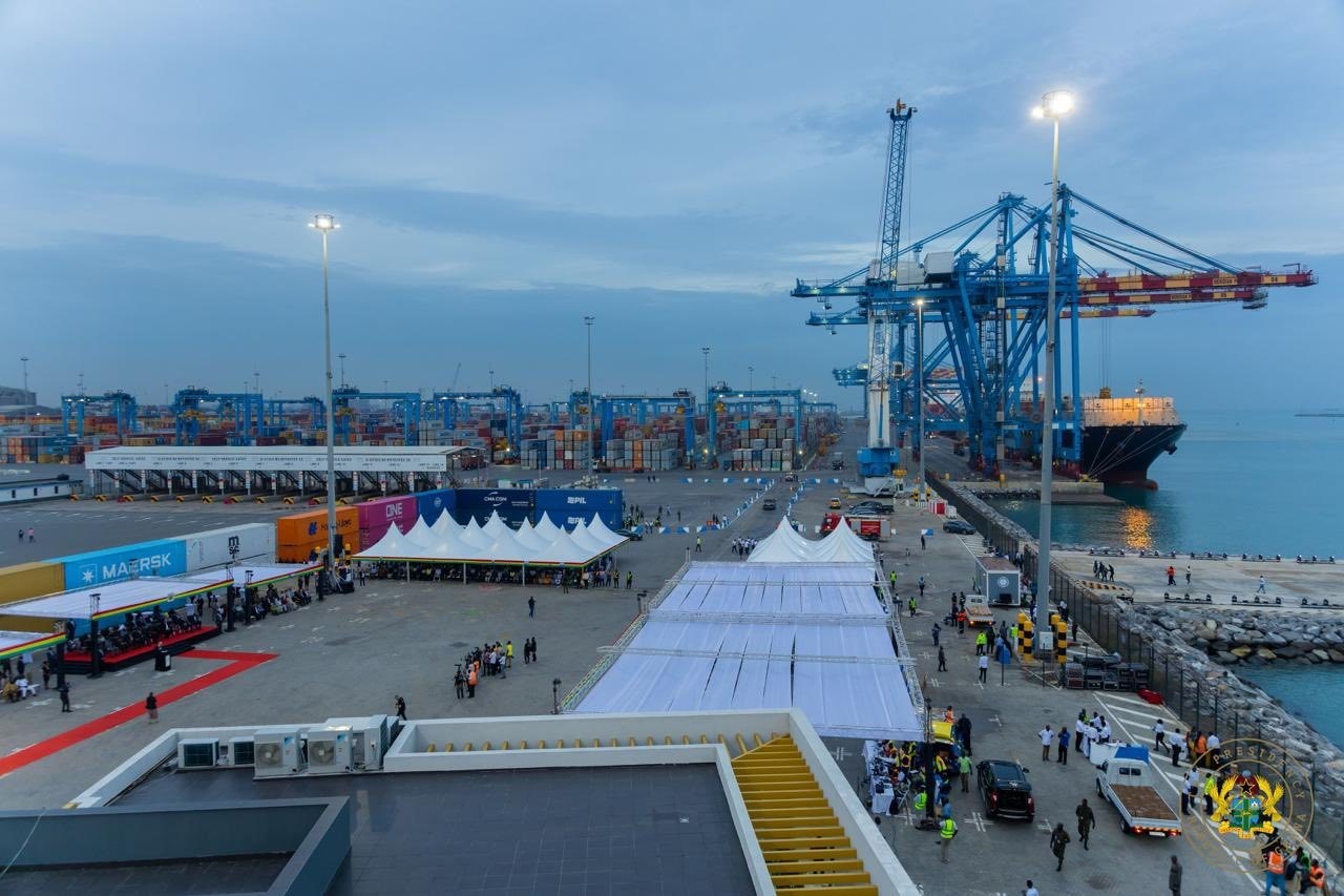 Ghana : Dramani Mahama inaugure le port de Tema agrandi, d’un coût de 1 ...